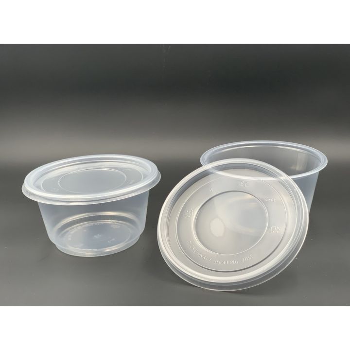 EC 16oz Round Container with Lid [ 50sets± ] C 16 oz 450ml - Disposable ...