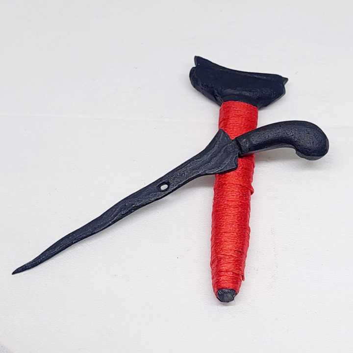 Souvenir keris mini combong sarung merah pusaka asli original sepuh ...