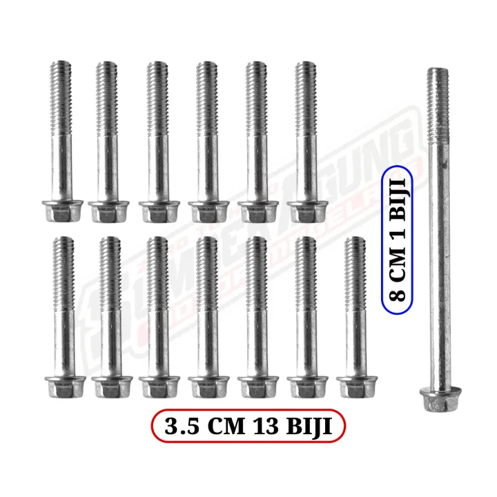 BAUT SET BLOK CVT BAK TUTUP CVT VARIO TECHNO VARIO 110 KARBU 14 PCS ...