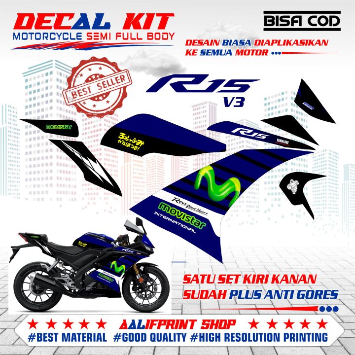 Stiker Variasi R15 V3 Striping R15 V3 Decal Semi Full Body R15 V3 ...