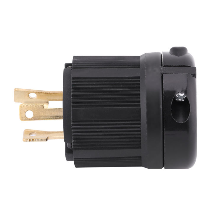 NEMA L6-30P 30 Amp 250 Volt Lock Male Plug USA 3 Pole Industrial Grade ...