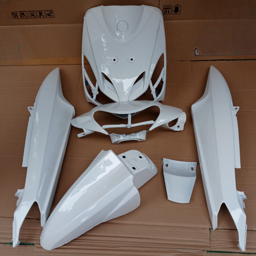 Body motor Yamaha Mio smile warna putih polos / full set halus mio ...
