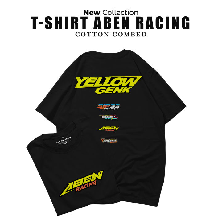 (SM) KAOS RACING YELLOW GANK ABEN RACING - KAOS RACER TEES - KAOS ...