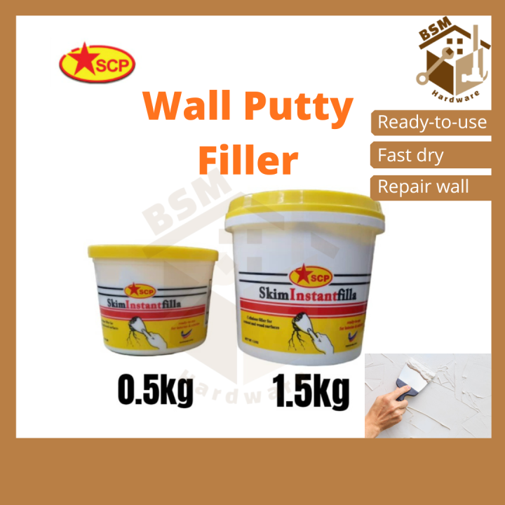 BSM SCP wall putty Filler Instant filler Crake Hole Gap Repair Pengisi ...