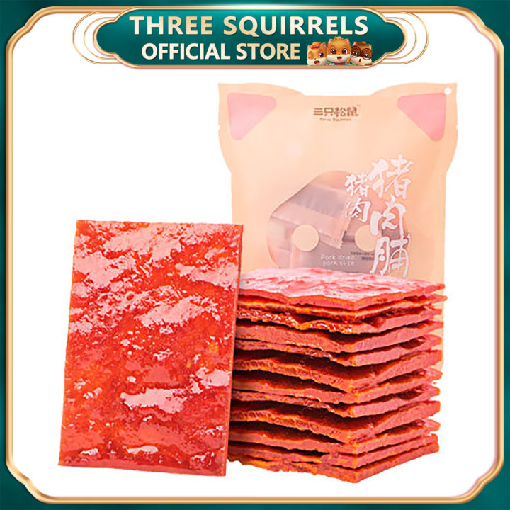 Three Squirrels Pork Preserved Meat Original Flavor Healthy Instand ...