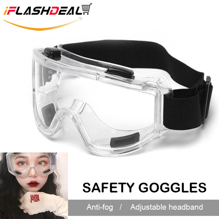 iFlashDeal Fully Enclosed Safety Goggles Anti-impact Protective Safety ...