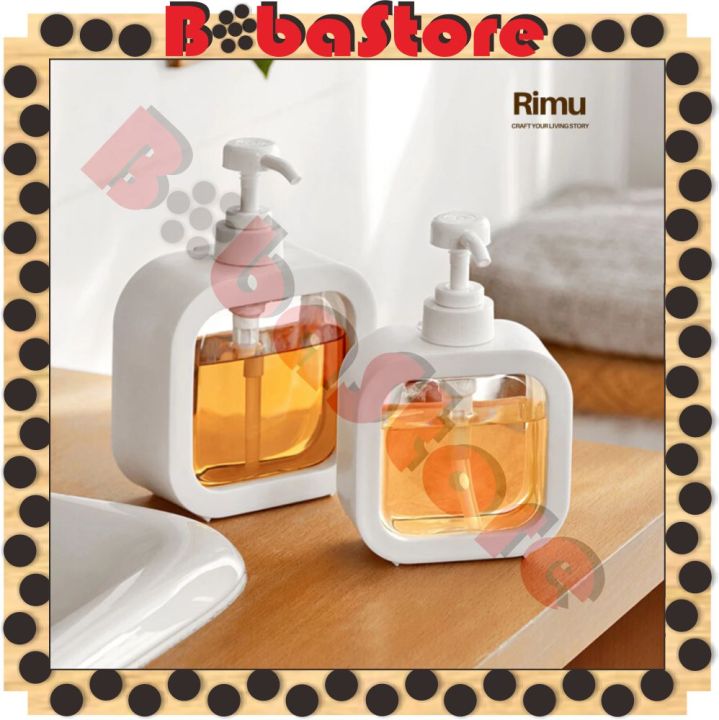 BB BOTOL SABUN PUMP MINIMALIS 300 ML 500 ML WADAH SABUN CAIR SHAMPOO ...