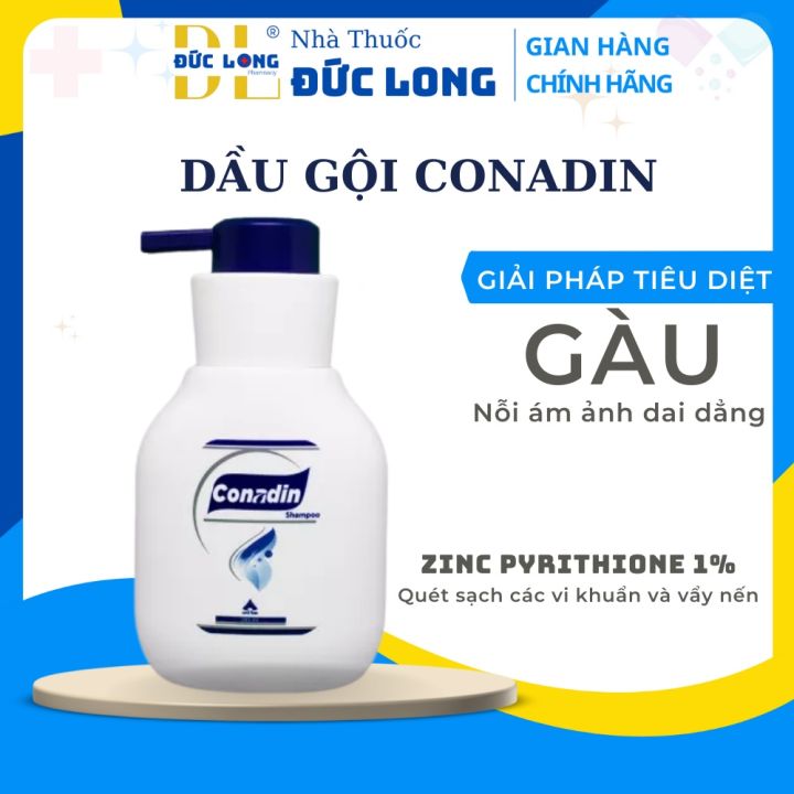 DẦU GỘI ĐẦU CONADIN SHAMPOO - SẠCH GÀU, GIẢM NGỨA - CHAI 285 ML | Lazada.vn