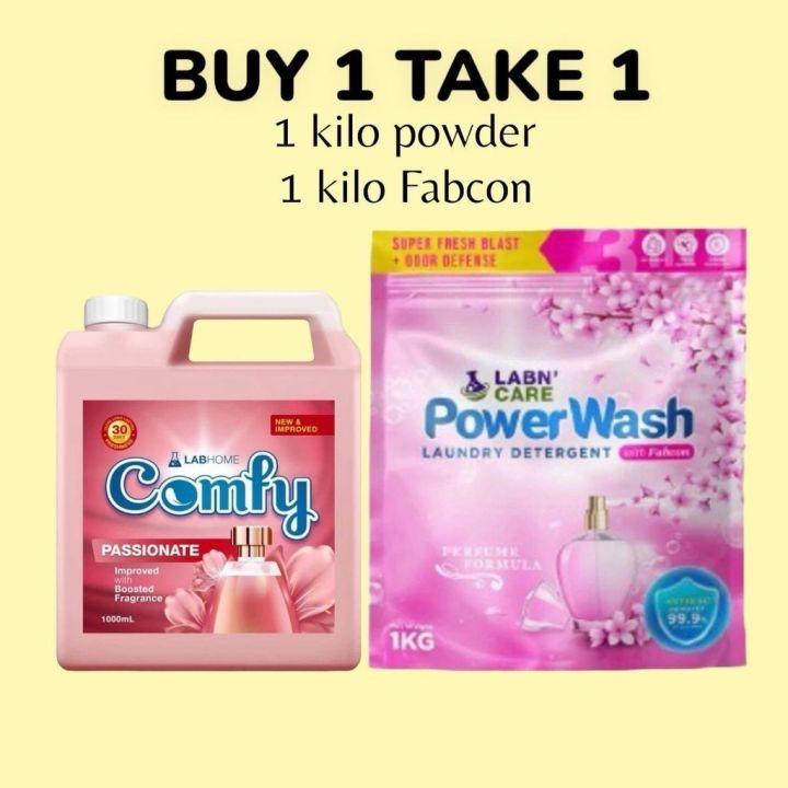 LX-BUY 1 TAKE 1- Detergent powder 1 kilo+Comf y FabCon 1 kilo duo ...