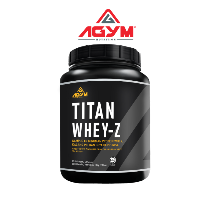 TITAN WHEY-Z Protein Campuran 1kg HALAL JAKIM daripada Agym Nutrition ...