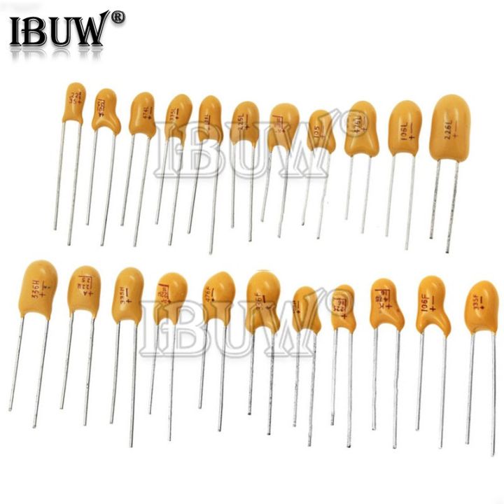 5PCS Tantalum Capacitor 16V 20V 25V 35V 50V 0.1UF 0.22UF 0.33UF 0.47UF ...