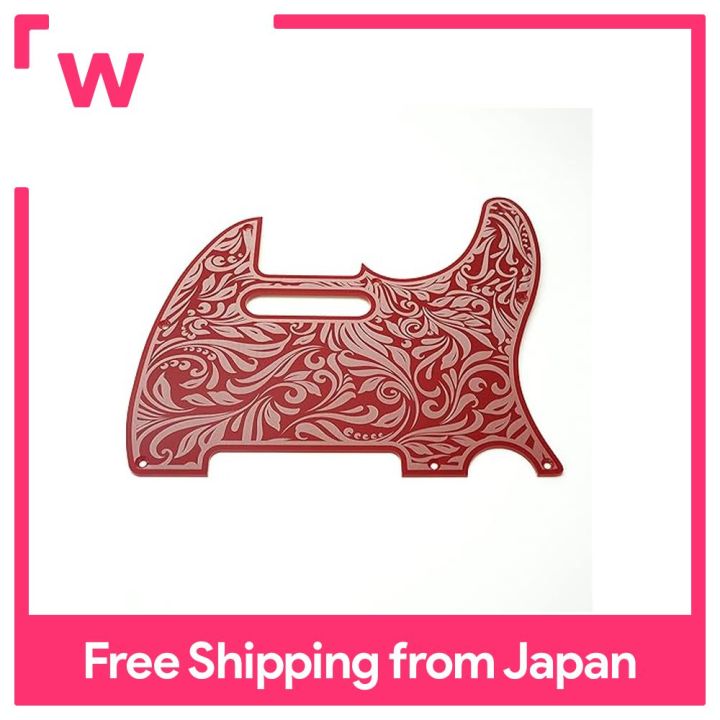 Pickguard for Telecaster [Floral engraving] Red | Lazada PH