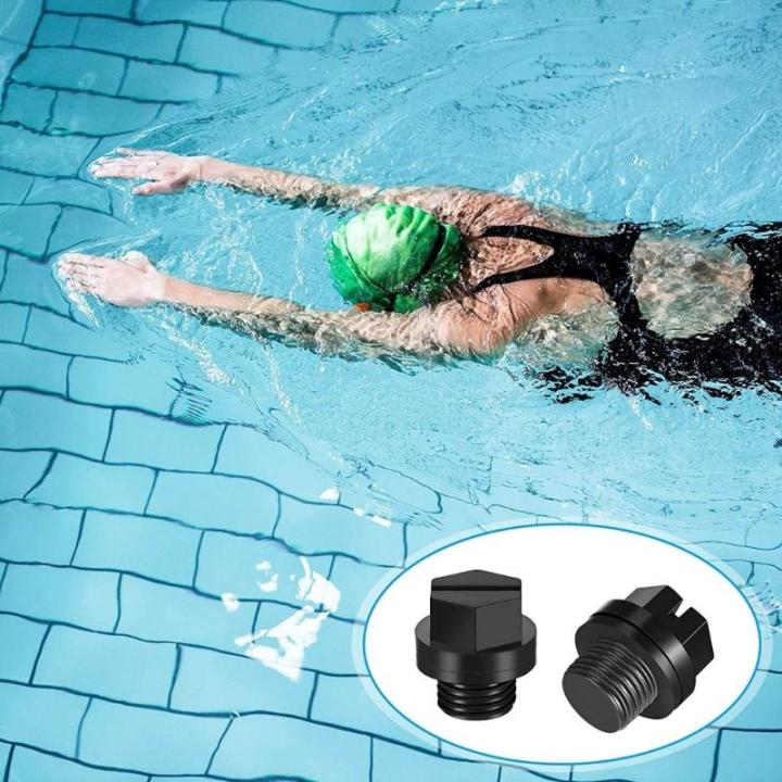 Set of 2 Pool Pump Drain Pipe Caps ABS Drain Plug Set Pool Pump Pipe ...