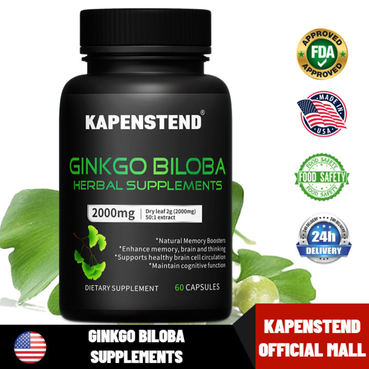 Ginkgo Biloba, Supports Brain and Heart Health - Memory and ...