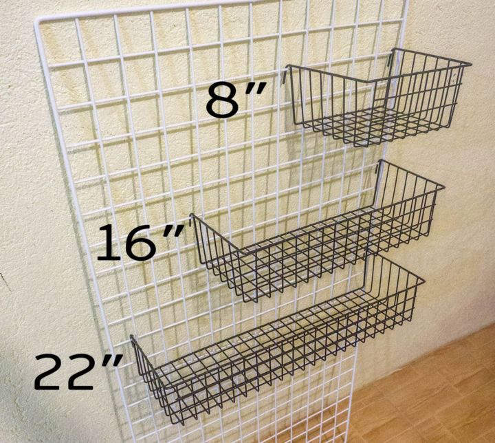 Open End Wire Mesh Basket Storage | Hanging Screen Basket Display Rack ...