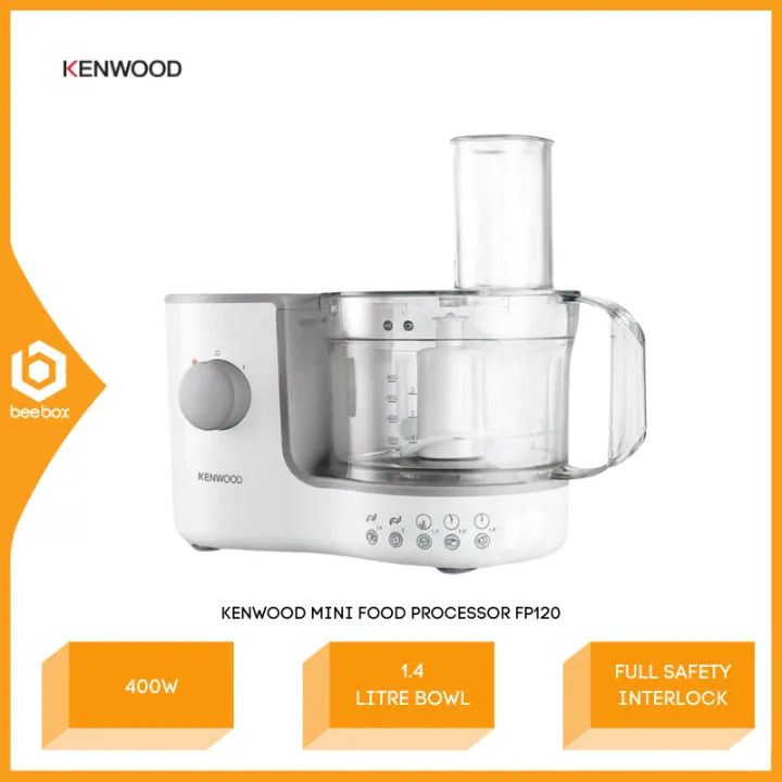 Kenwood Mini Food Processor 400W Full Safety Interlock FP120 Mesin ...