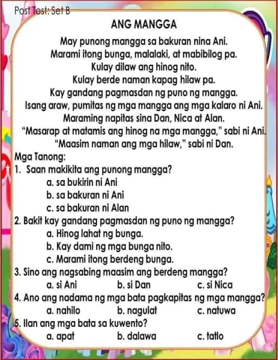 ENGLISH AND FILIPINO PHIL-IRI PASSAGES FOR GRADE 2 (17 PAGES ...