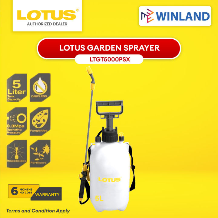 Lotus by Winland 5 Liters Shoulder Hand-Operated Garden Sprayer ...