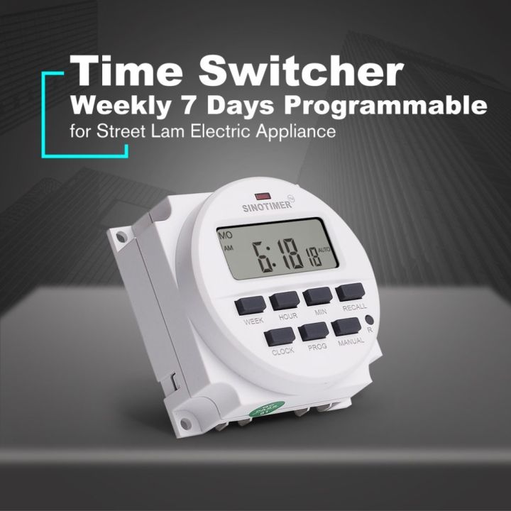 【SHIP IN 24H】SINOTIMER 220V Weekly 7 Days Digital Programmable Timer ... 【SHIP IN 24H】SINOTIMER 220V Weekly 7 Days Digital Programmable Timer ...