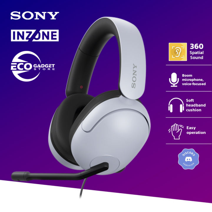 Sony INZONE H3 Wired Gaming Headset - PS5 | 360 Spatial Sound | Discord Certified | Powerful ...