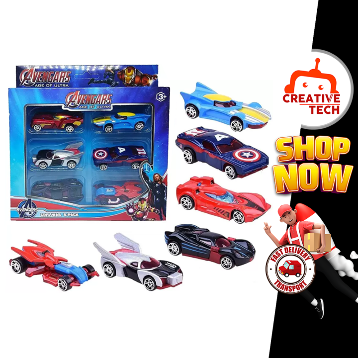 Superhero Cars Set The Exclusive Collection Of Toy Vehicles Superhero ...