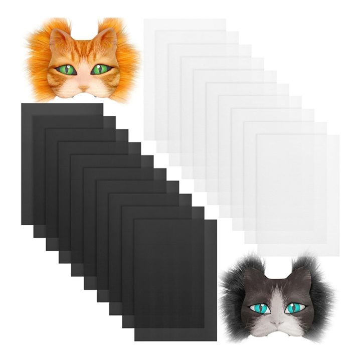 (IJCO) 20pcs Plastic Mesh Fursuit Waterproof Printable Mesh Canvas ...