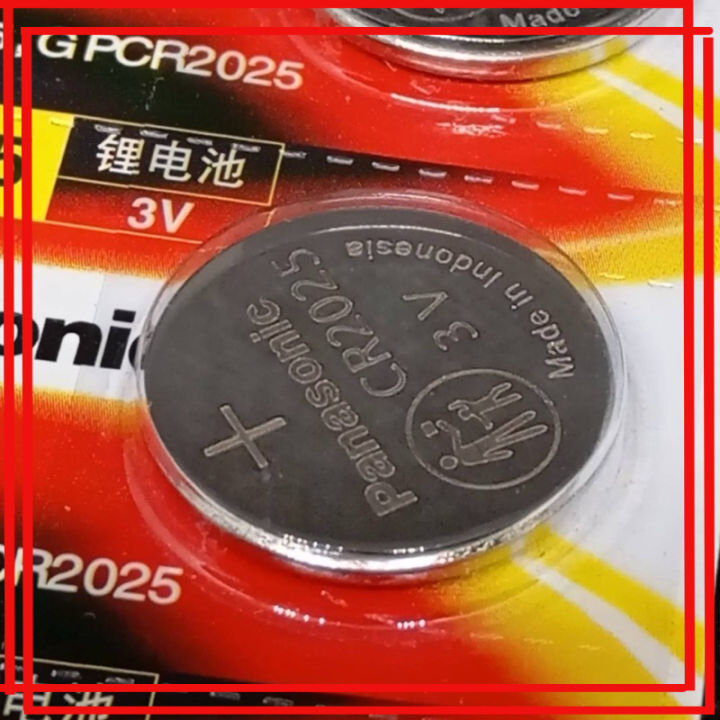สุดค้ม! ถ่านกระดุม Panasonic CR2025 3V CR2025( 1แผง 5 ก้อน) แท้ 100% สินค้าถ่ายจากงานจริง ...
