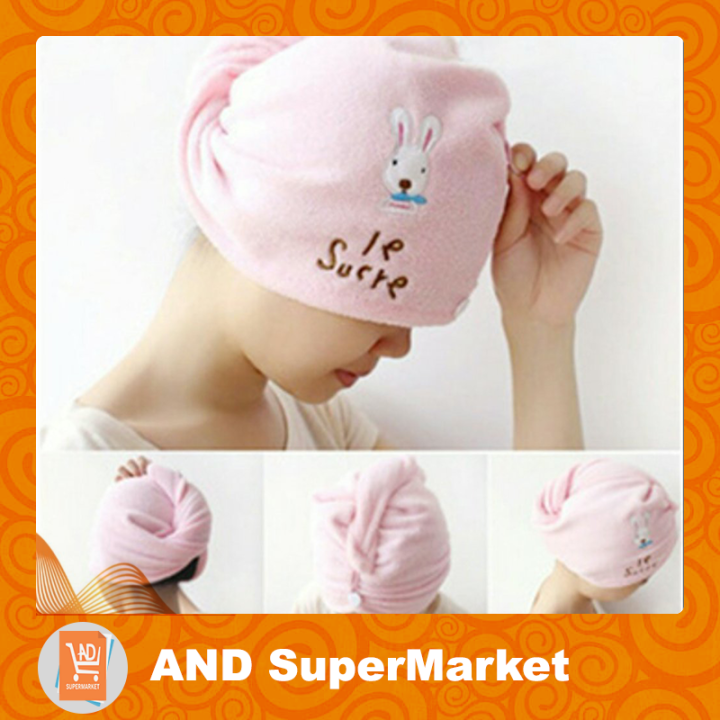 AND RT-32-HK HANDUK KEPALA MOTIF / HANDUK KERAMAS MICROFIBER / LAP ...