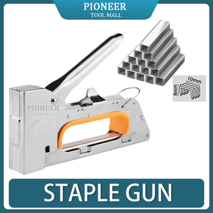 Staple Gun Tacker Heavy Duty with bala Staple wire 1008F gun tacker set ...
