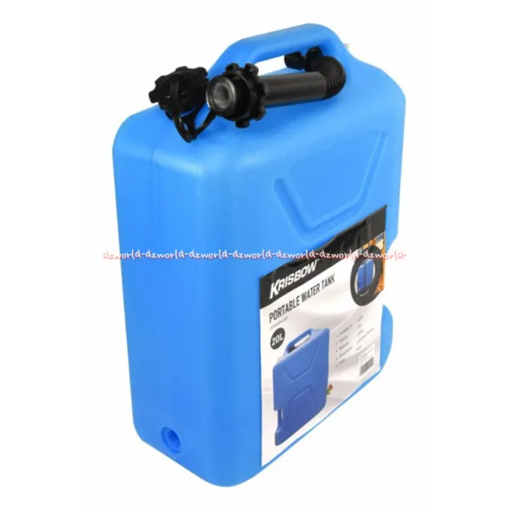 Krisbow Portable Water Tank 20L Jerigen Air Minum Plastik Warna Biru 20 ...