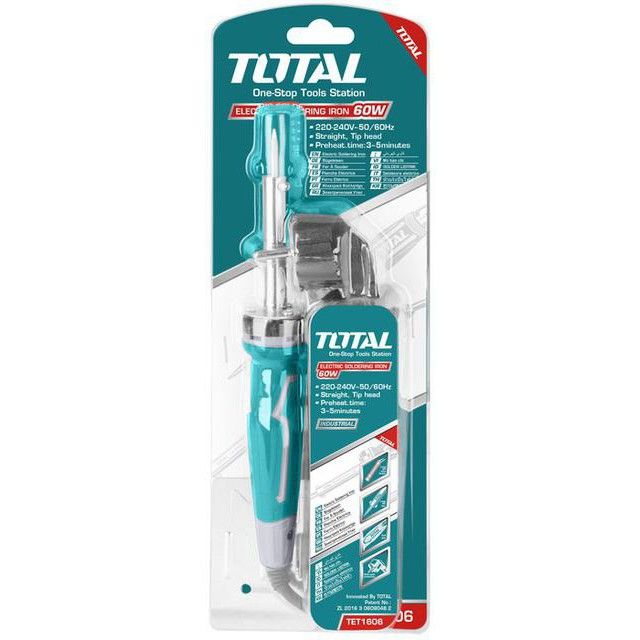 Total หัวแร้ง ปลายตรง ขนาด 60 วัตต์ รุ่น TET1606 บัดกรี | Lazada.co.th