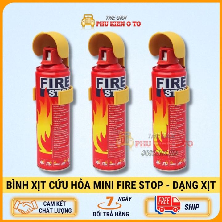 Bình cứu hoả 500ml dạng xịt. Bình chữa cháy mini FireStop | Lazada.vn
