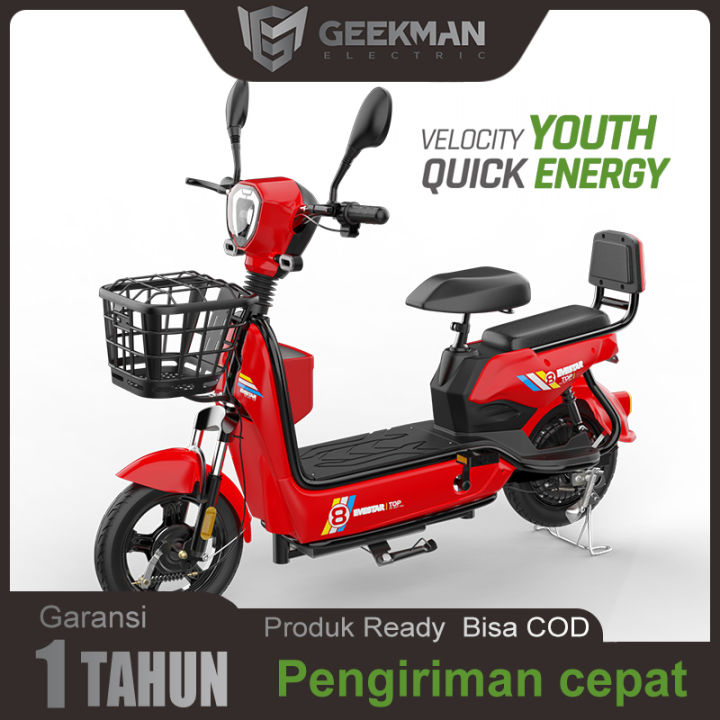 Geekman Sepeda Listrik Dewasa Garansi Resmi | Lazada Indonesia