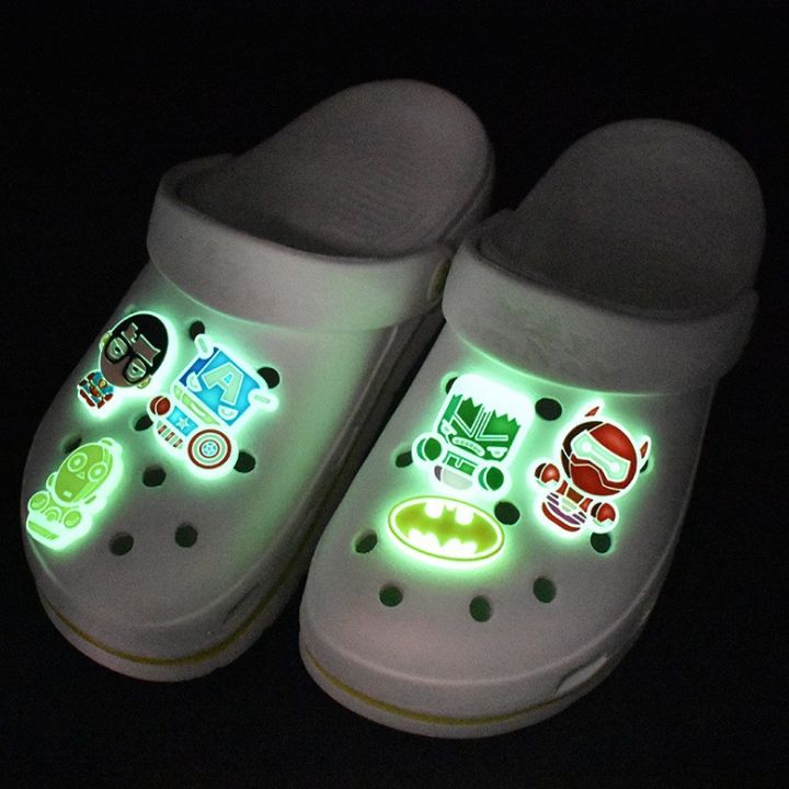 Luminous Hero Shoe Decoration Charms Jibbitz set crocs Accessories ...
