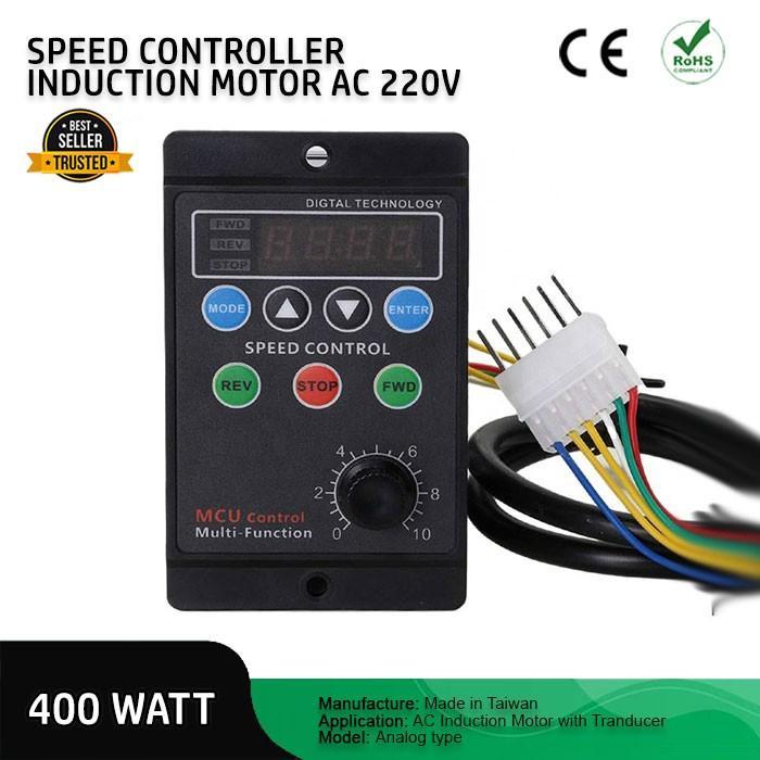 DIGITAL SPEED CONTROLLER MOTOR AC 1 PHASE 220V 400 WATT - ABINAYA7 ...