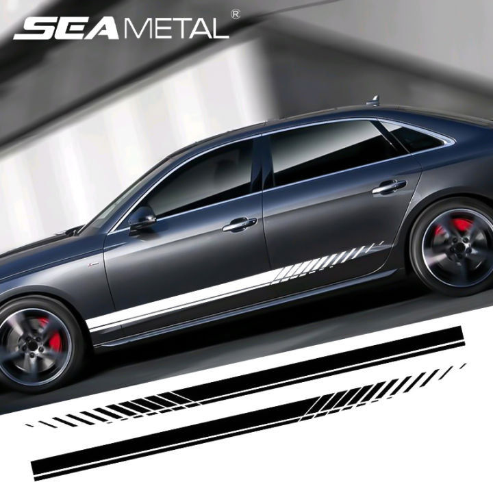 Universal Side Body Car Decals Racing Stripes Sticker Stripe Graphics ...