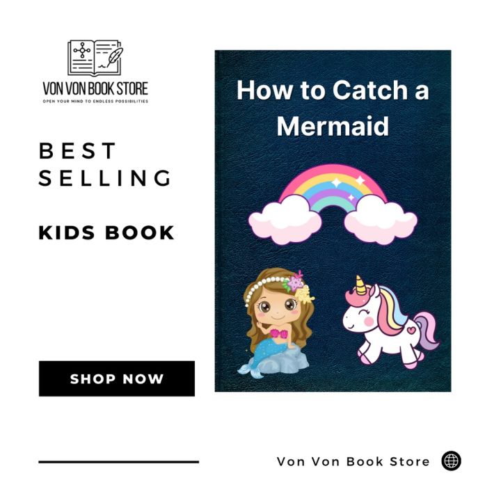 How to Catch A Mermaid Kids Story Book Children's Mermaid Folk Tales ...