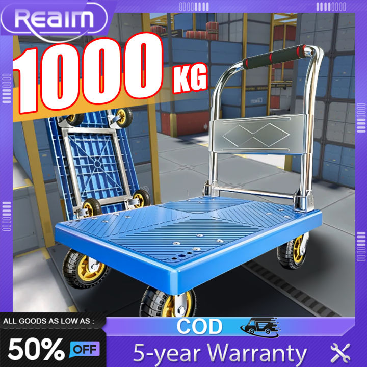 NITOOL Trolley Portable 150KG-1300KG Heavy Duty Hand Truck Trolley Iron ...