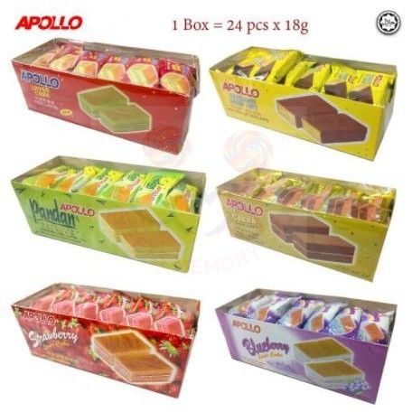 Apollo Layer Cake Variety Flavour 18g x 24 pcs | Lazada