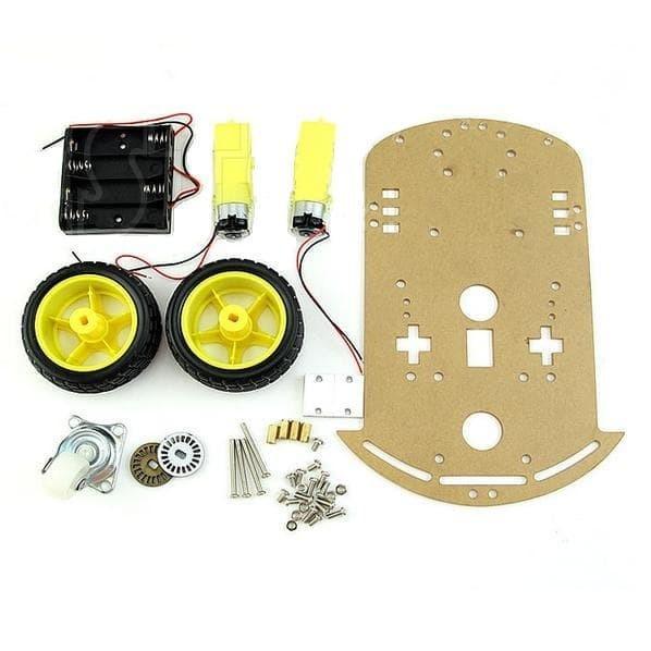 SMART 2WD ROBOT CAR CHASSIS KIT SPEED ENCODER BATTERY BOX FOR ARDUINO ...