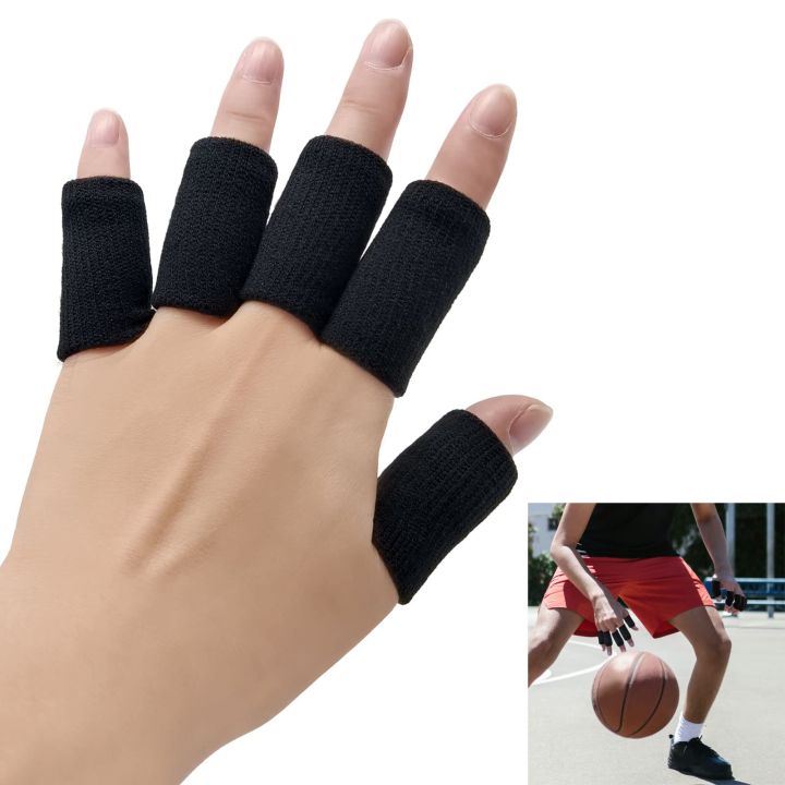 Cologo 10Pcs/1Set Stretchy Fingers Sleeve Support Finger Protector ...