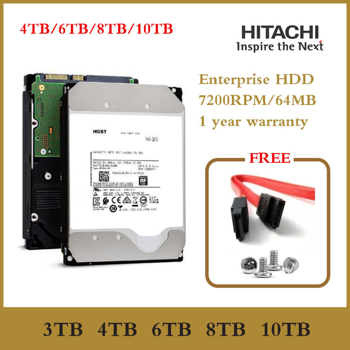 Original HGST NAS 3TB 4TB 6TB 8TB 10TB 3.5 inch SATA3.0 7200RPM CCTV ...