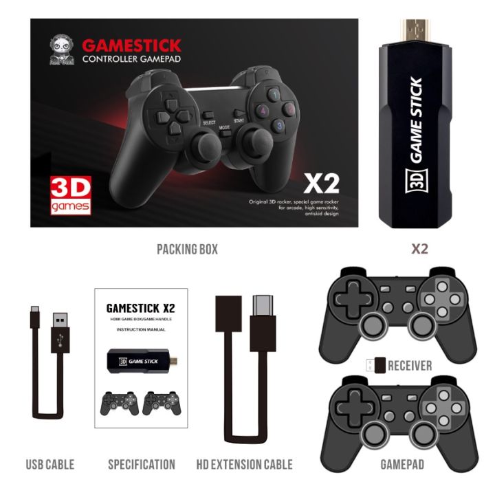 GOOJODOQ Game Controller Retro Game Stick Video Game Stick 4K 32gb 64gb ...