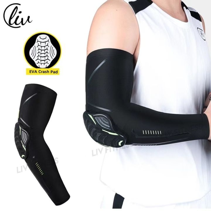 1pc Sport Crashproof Elbow Pads Compression Arm Sleeves Protectors