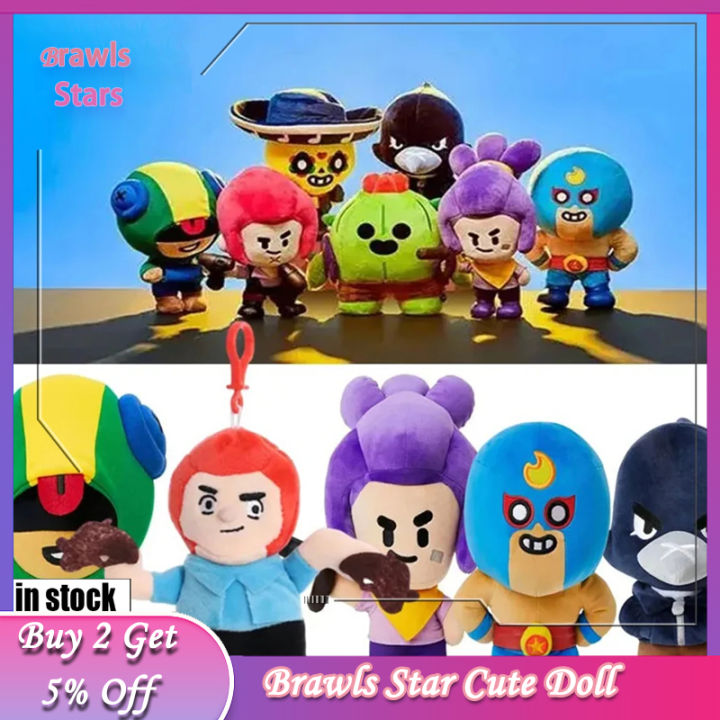 Hot Peripheral Figure Brawl Star Plushie Shelly Poco Spike Plush Dolls ...