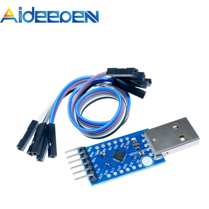 Aideepen CP2104 Module With 5PIN DuPont Cable, USB 2.0 to TTL UART 5PIN ...