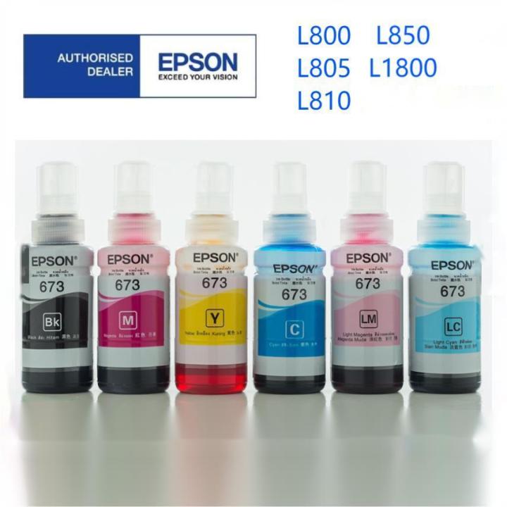 Epson 673 Ink Refill Bottle (70mL) for Printer EcoTank L800 / L805 ...