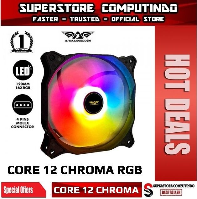 Fan Casing Armaggeddon CORE 12 CHROMA 120mm | Lazada Indonesia