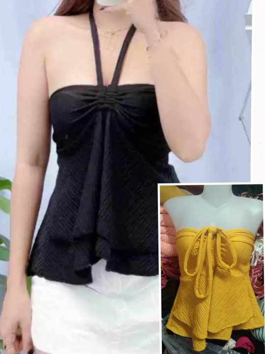 Flowy Layer Tube String Tops for Women | Lazada PH