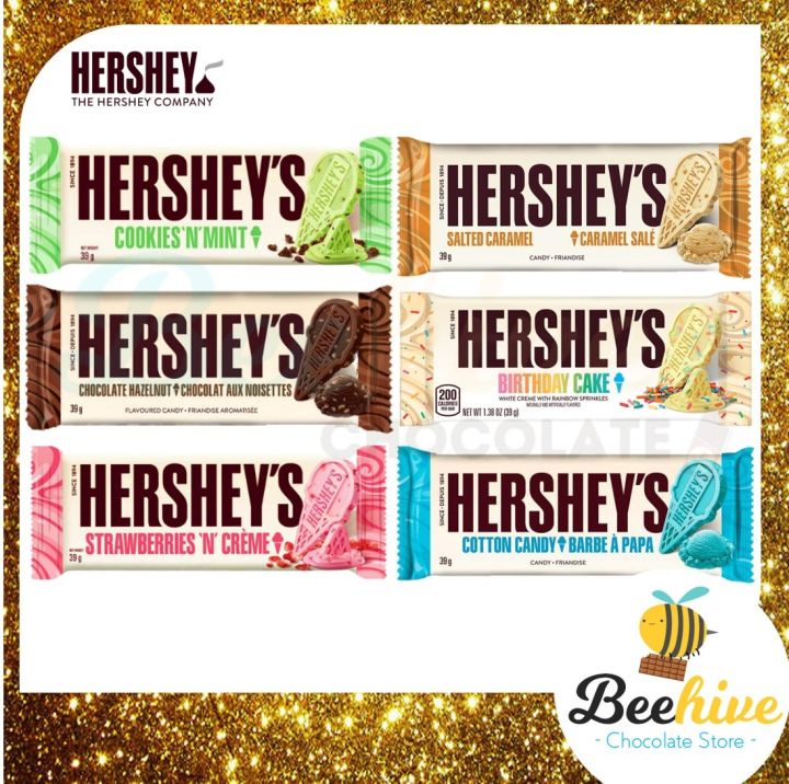 Hersheys Chocolate Bar 39g [Assorted Flavours] [Birthday Cake / Cookies ...